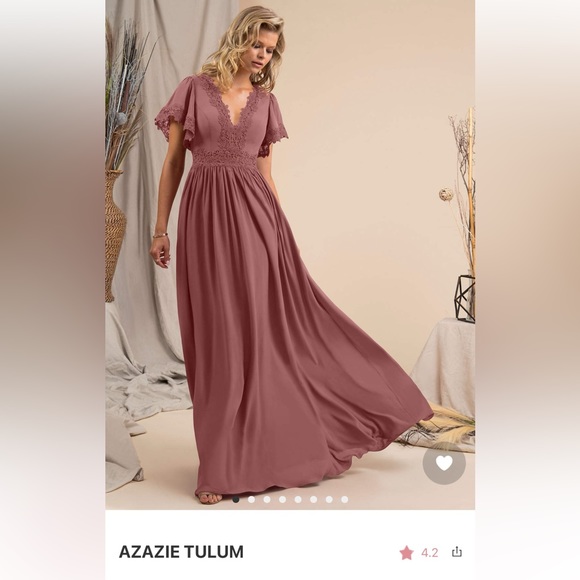 Azazie | Dresses | Azazie Tulum Desert Rose Bridesmaid Prom Formal ...